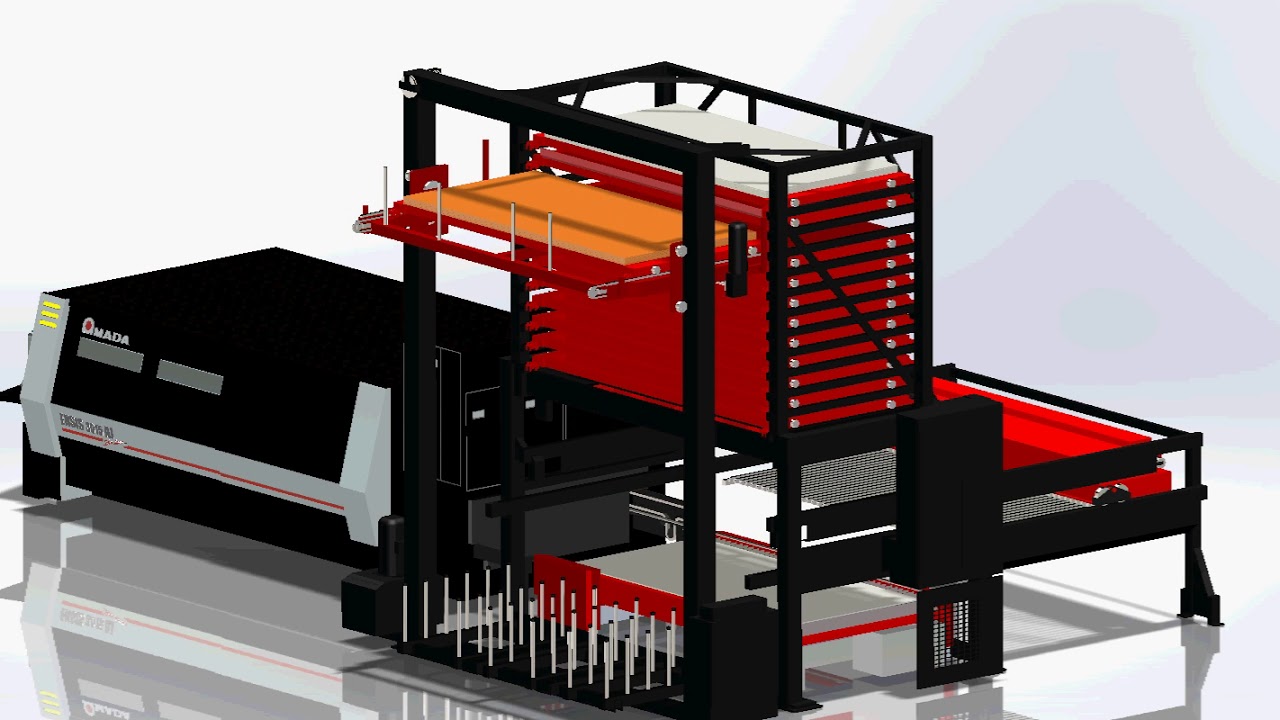 Le laser AMADA automatisation et production des tôles brutes | ERVENT